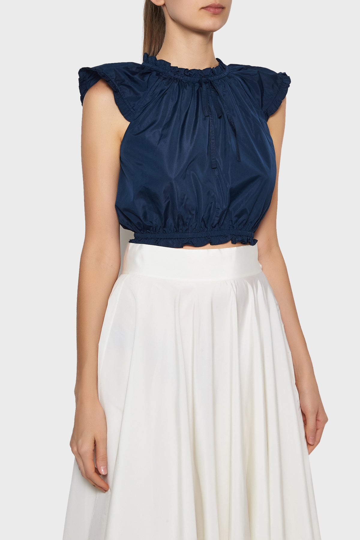 Molly Gathered Crop Top | Noon By Noor | BySymphony