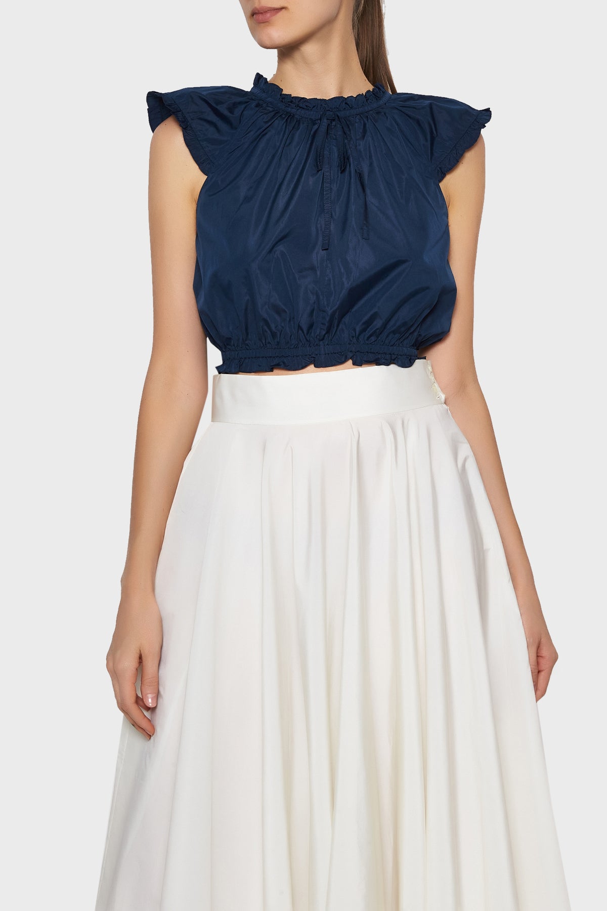 Molly Gathered Crop Top | Noon By Noor | BySymphony