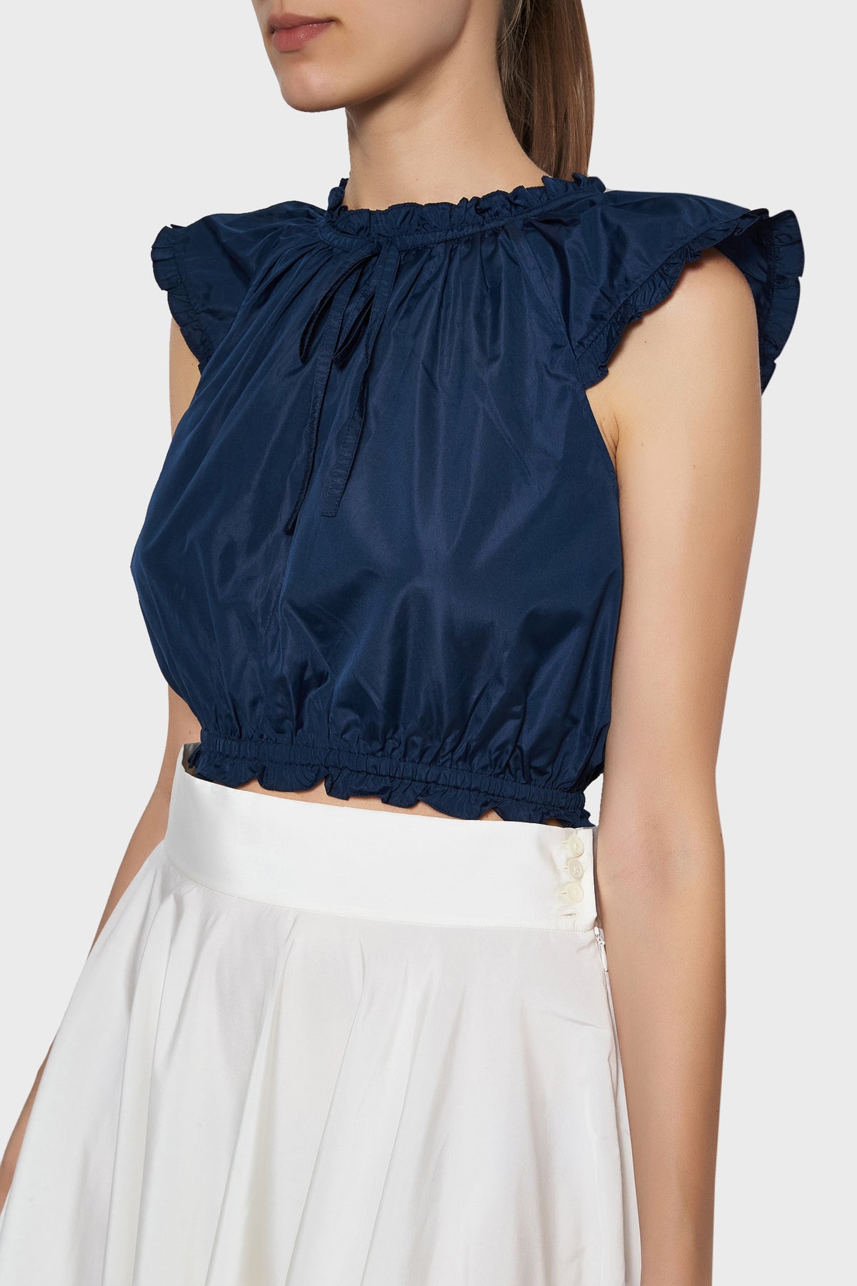 Molly Gathered Crop Top | Noon By Noor | BySymphony