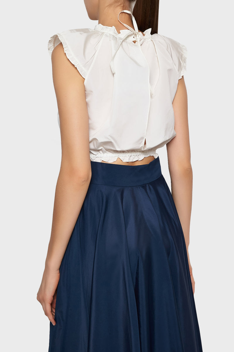Molly Gathered Crop Top | Noon By Noor | BySymphony